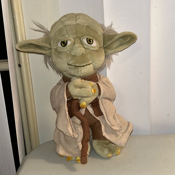 Disney | Toys | Disney Parks Star Wars 9 Yoda W Stick Plush Stuffed ...